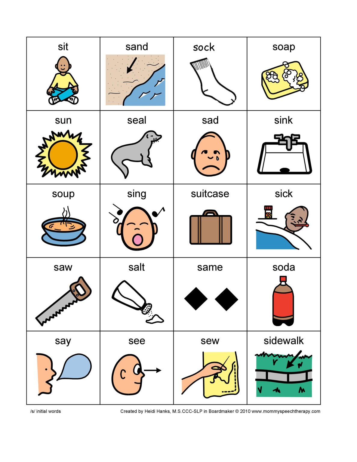 Free Articulation Worksheets – The LoopSLL